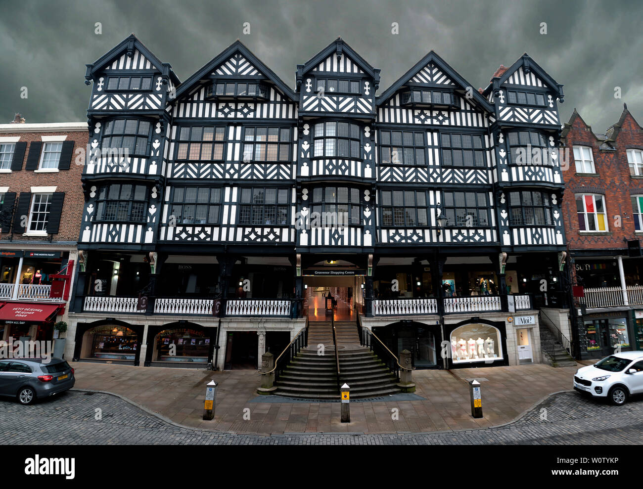 A panoramic view of St Michael's Building, one of the many black and ...
