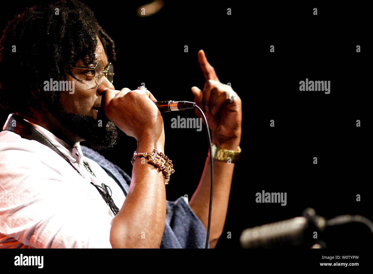 The saxophonist and DJ Soweto Kinch and his band from Birmingham in ...