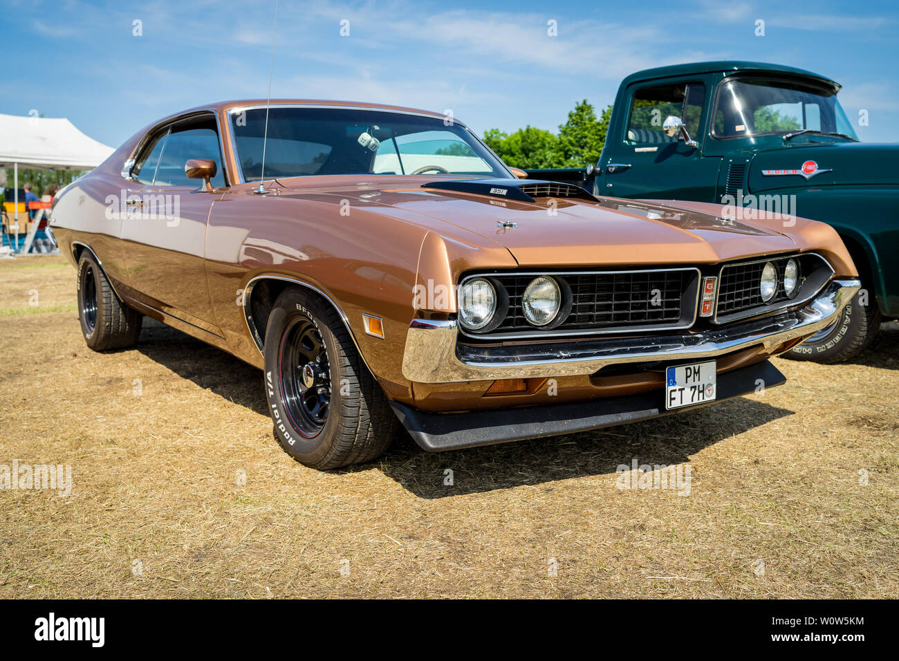 PAAREN IM GLIEN, GERMANY - MAY 19, 2018: Mid-size car Ford Torino 500 ...