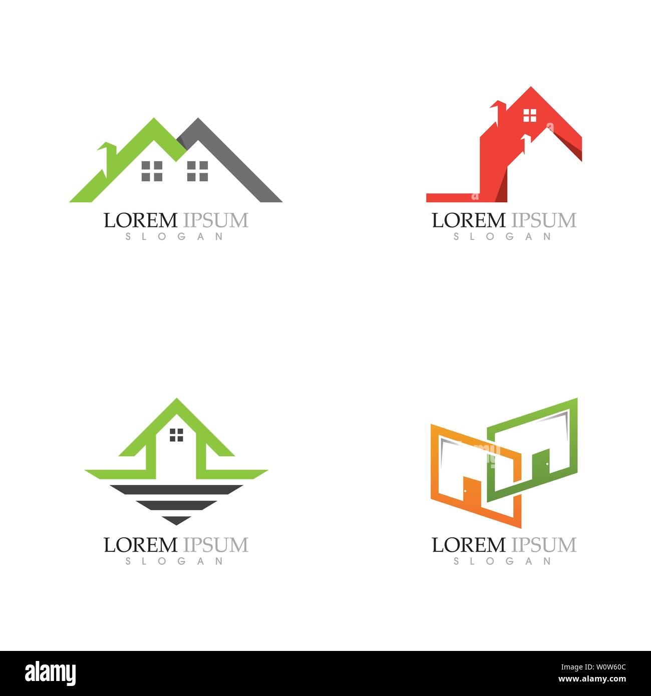 Building home Logo and symbol design Stock Vector Image & Art - Alamy
