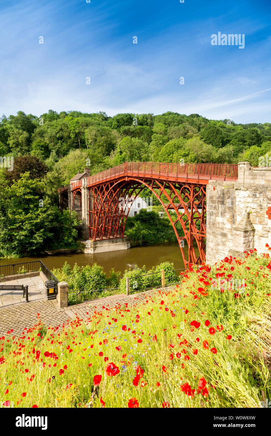 The 1779 iron bridge over the River Severn was the World’s first. A ...