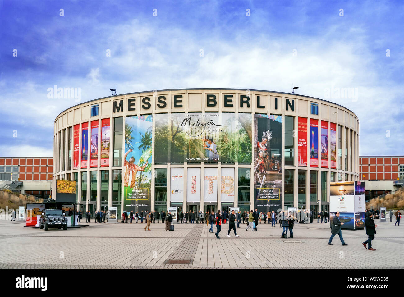 ITB Berlin 2019 - Entrance Building South -- Jafféstraße Stock Photo ...