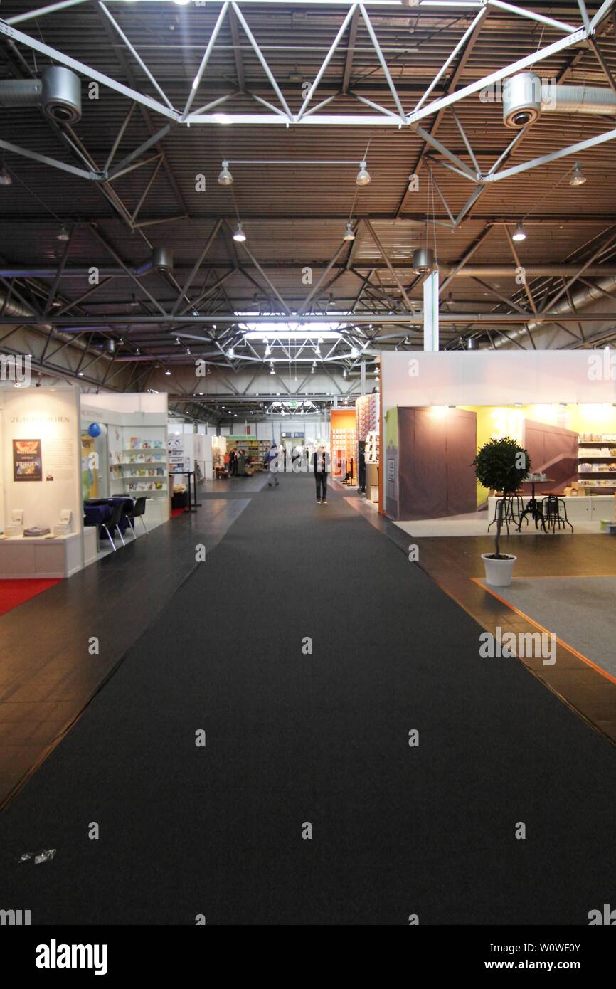 The pictures show exhibition halls on the exhibition grounds shortly ...