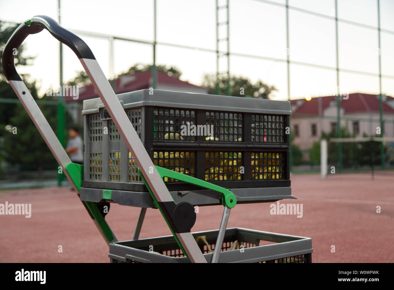 Tennis ball cart hi-res stock photography and images - Alamy