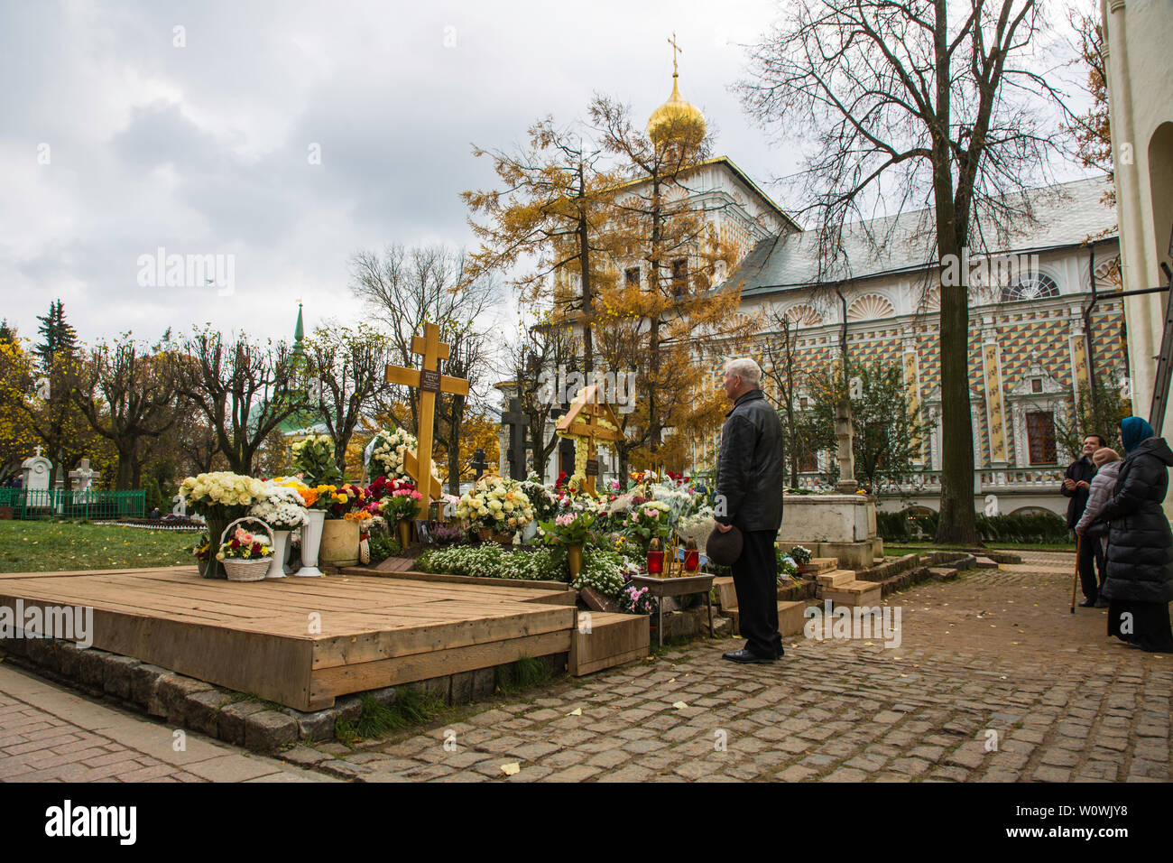 Russian Orthodox believers Stock Photo - Alamy