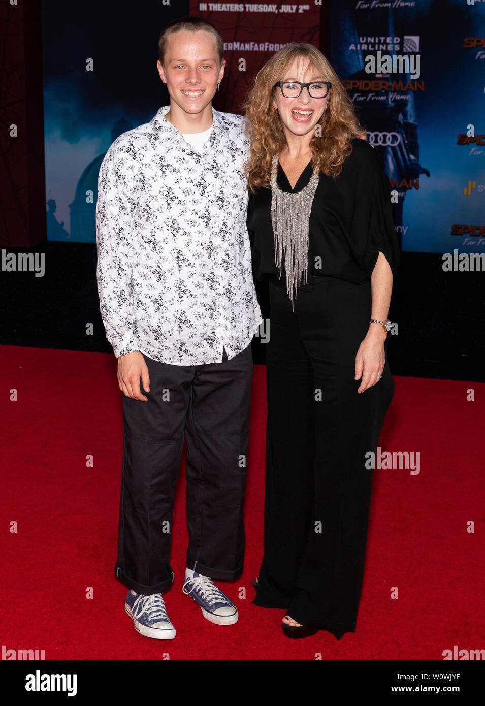Los Angeles, CA - June 26, 2019: Sarah Halley Finn and guest attend the ...