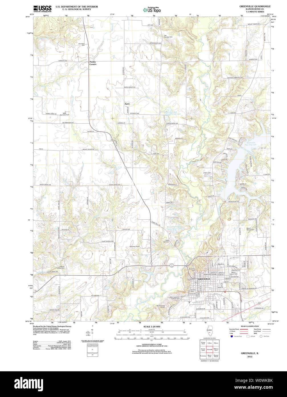 Greenville illinois map hi-res stock photography and images - Alamy