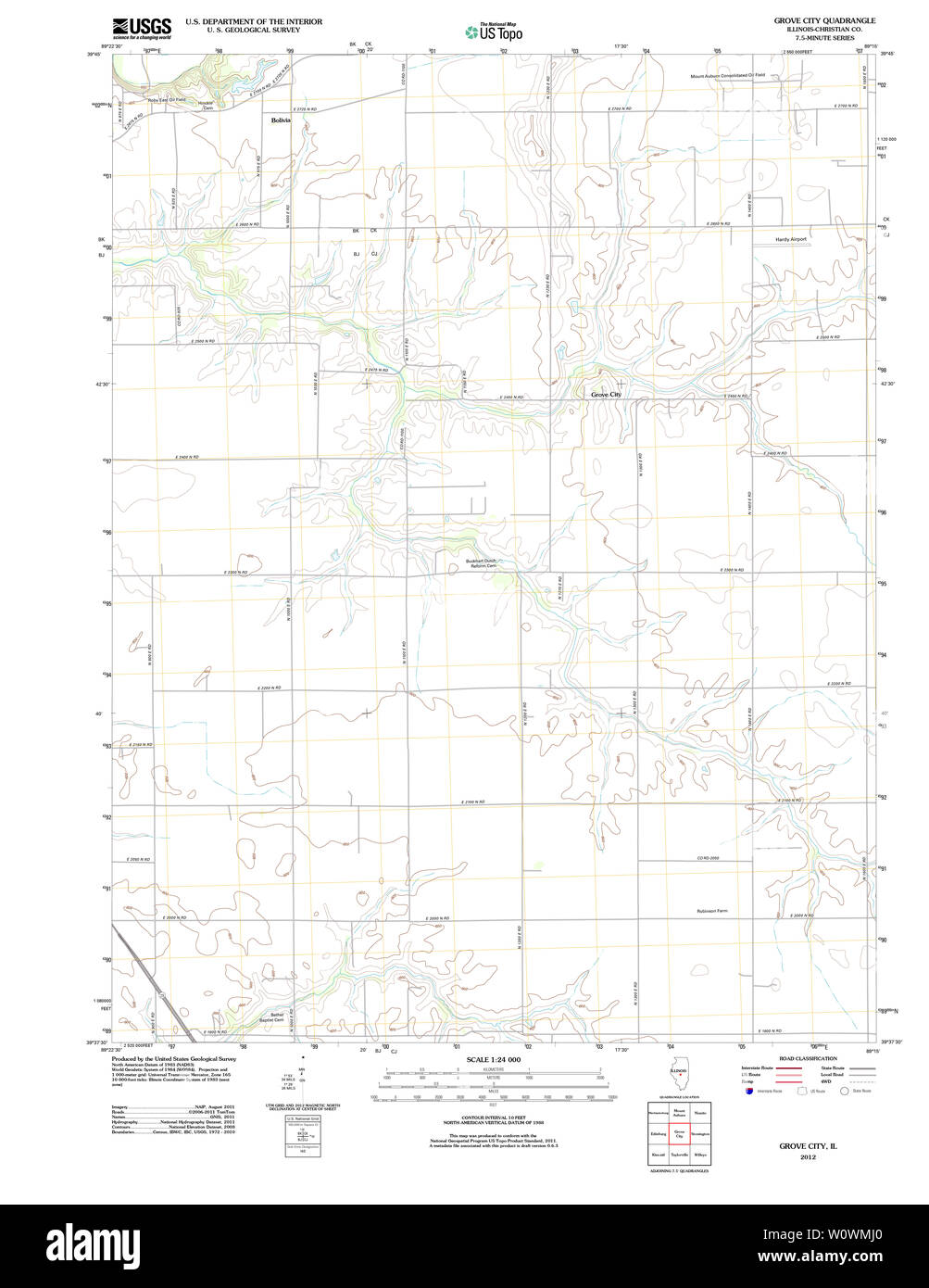 Map of grove city hi-res stock photography and images - Alamy