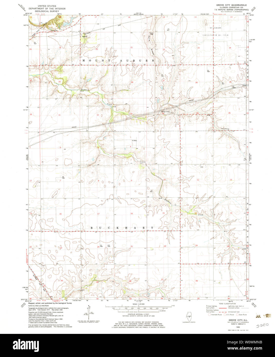Grove city map Cut Out Stock Images & Pictures - Alamy
