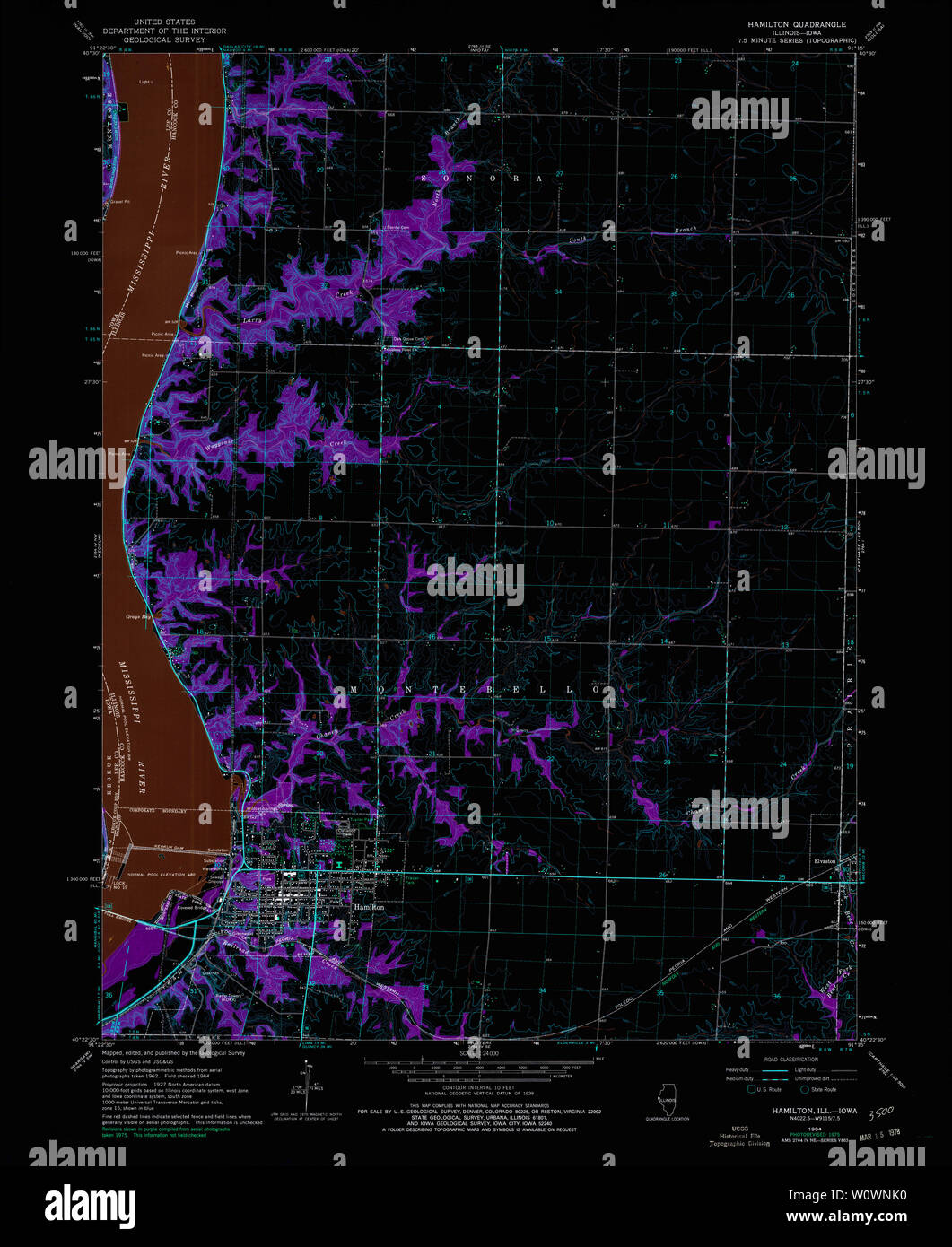 Hamilton Illinois Map High Resolution Stock Photography and Images - Alamy