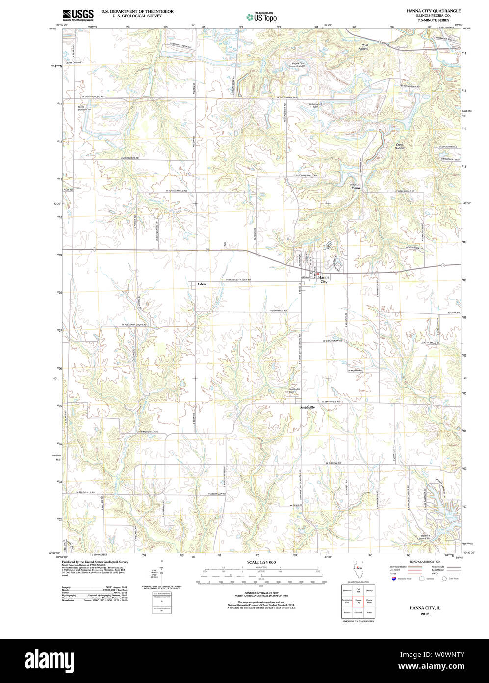 Map of hanna hi-res stock photography and images - Alamy
