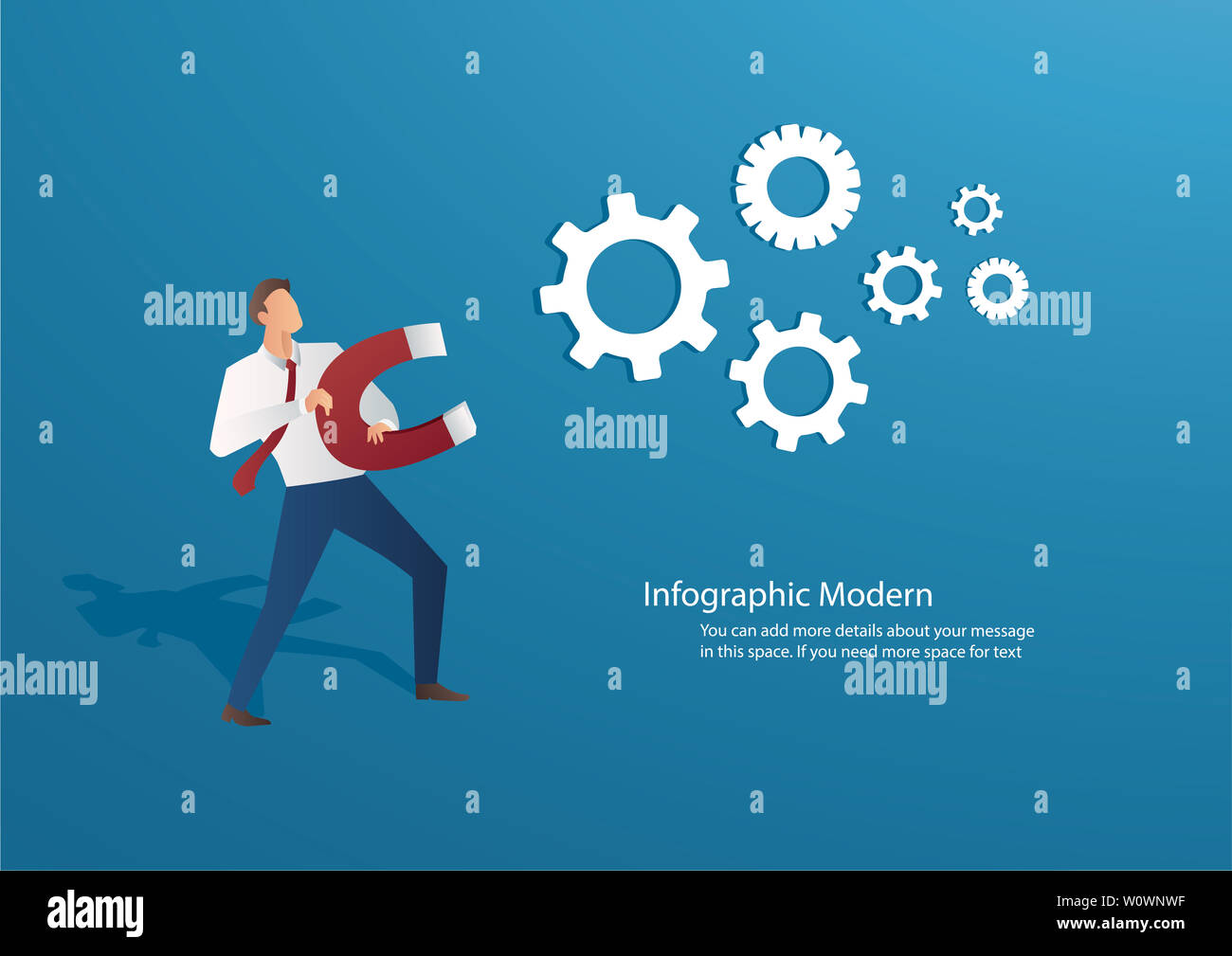 Successful businessman money magnet hi-res stock photography and images ...