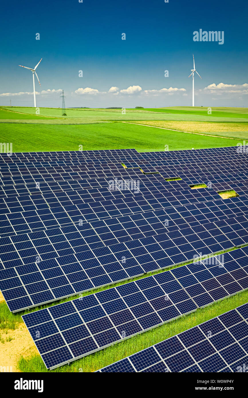 Stunning aerial view field solar hi-res stock photography and images ...