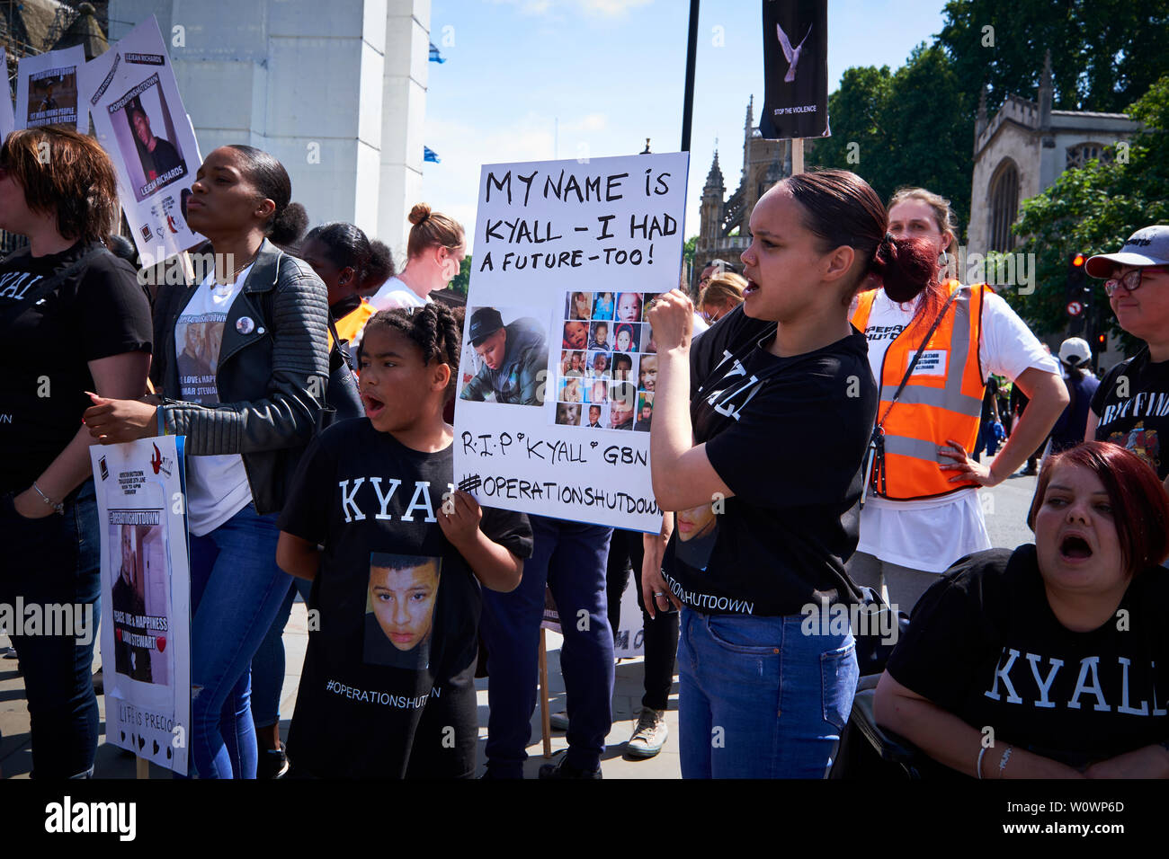 Family and friends of murdered teenager Kyall Parnell gather outside ...