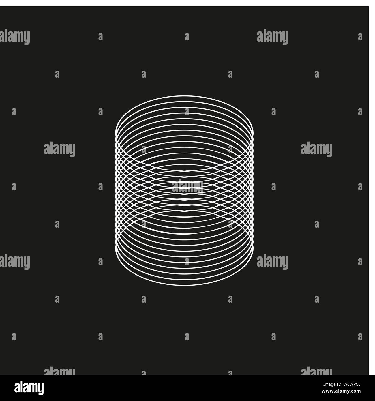 Isometric Geometric Font. Line blend style letter O. Typography design ...