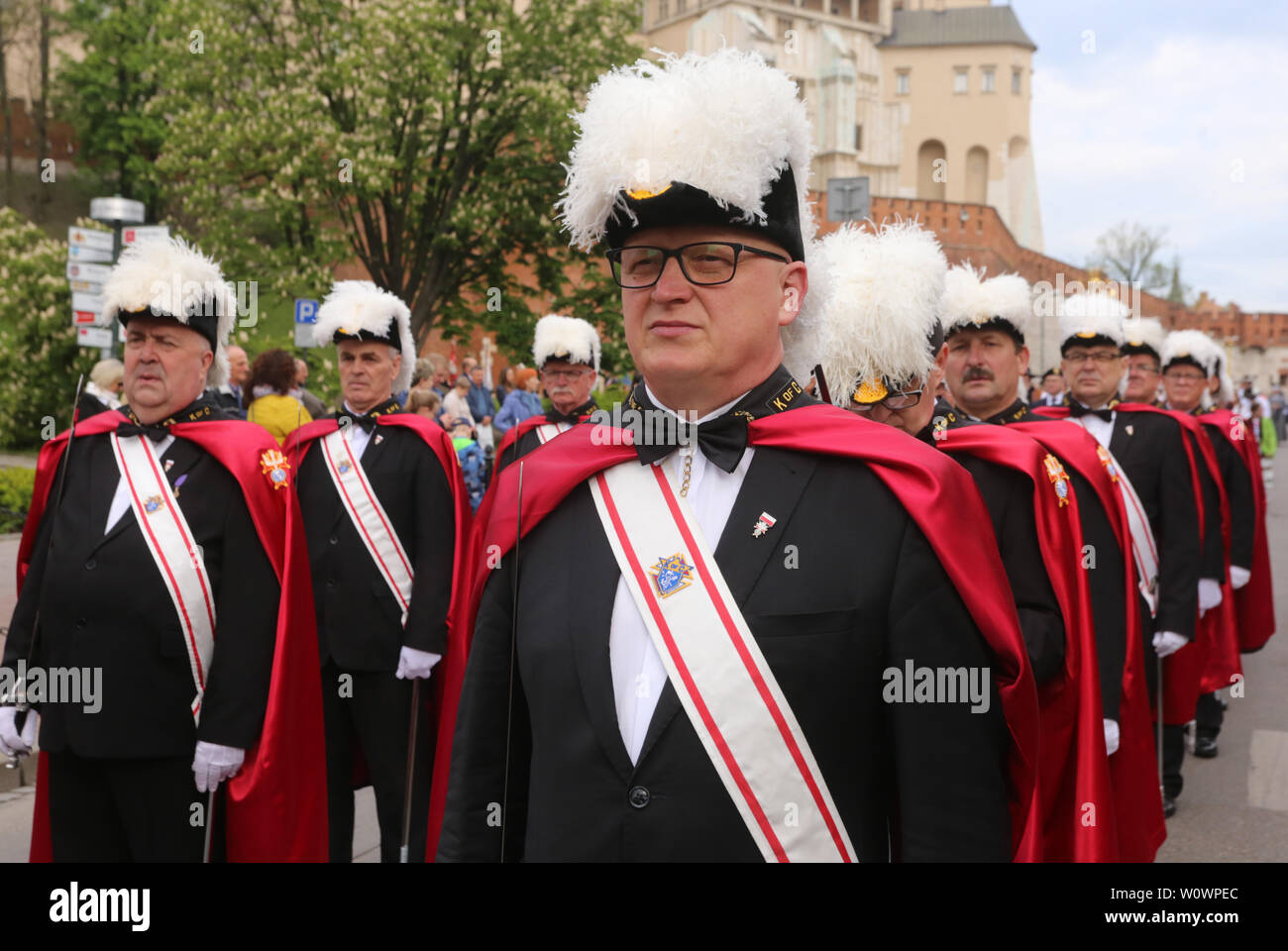 Krakow. Cracow. Poland. St. Stanislaw procession from Wawel Royal ...