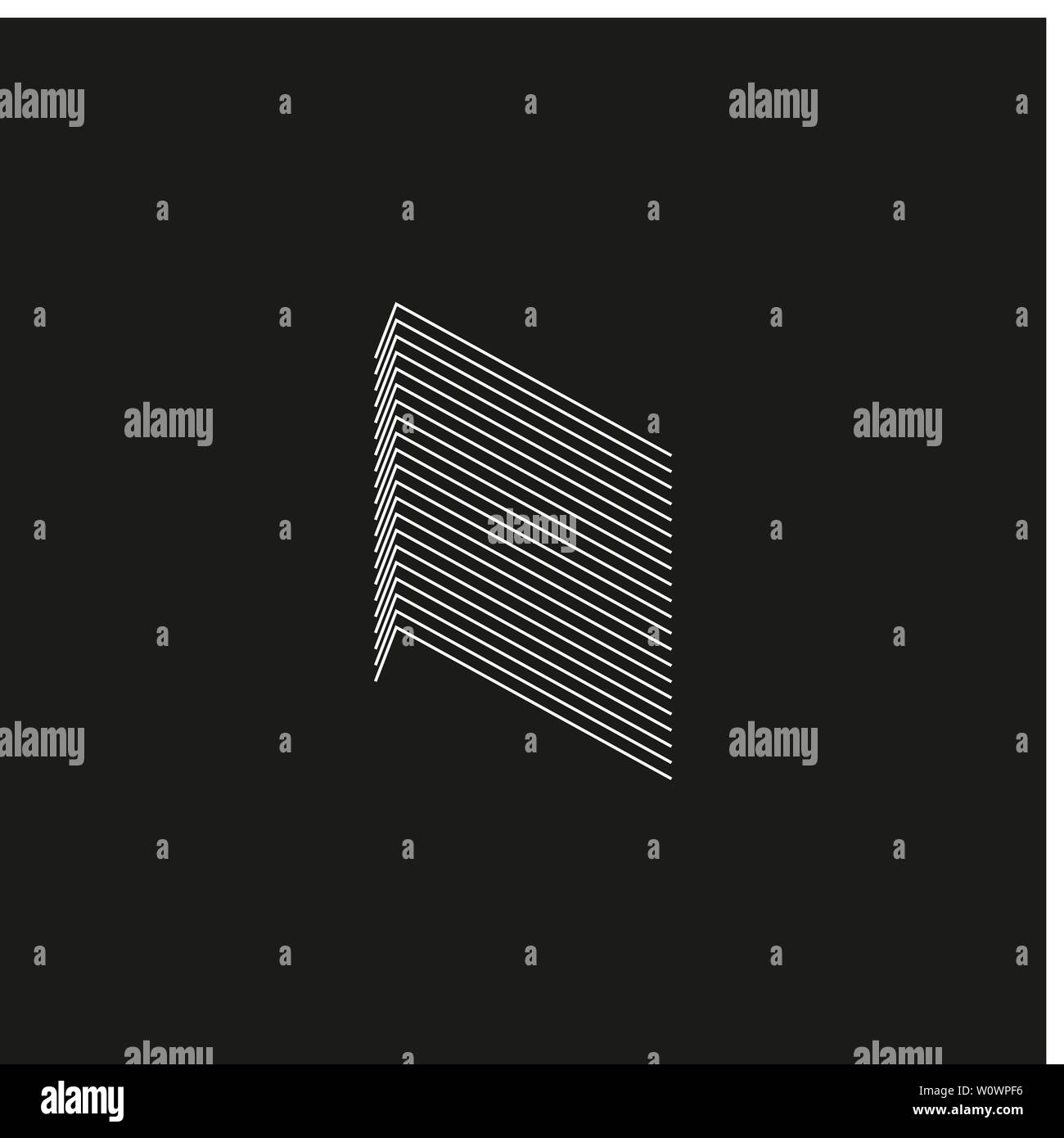 Isometric Geometric Font. Line blend style letter K. Typography design ...