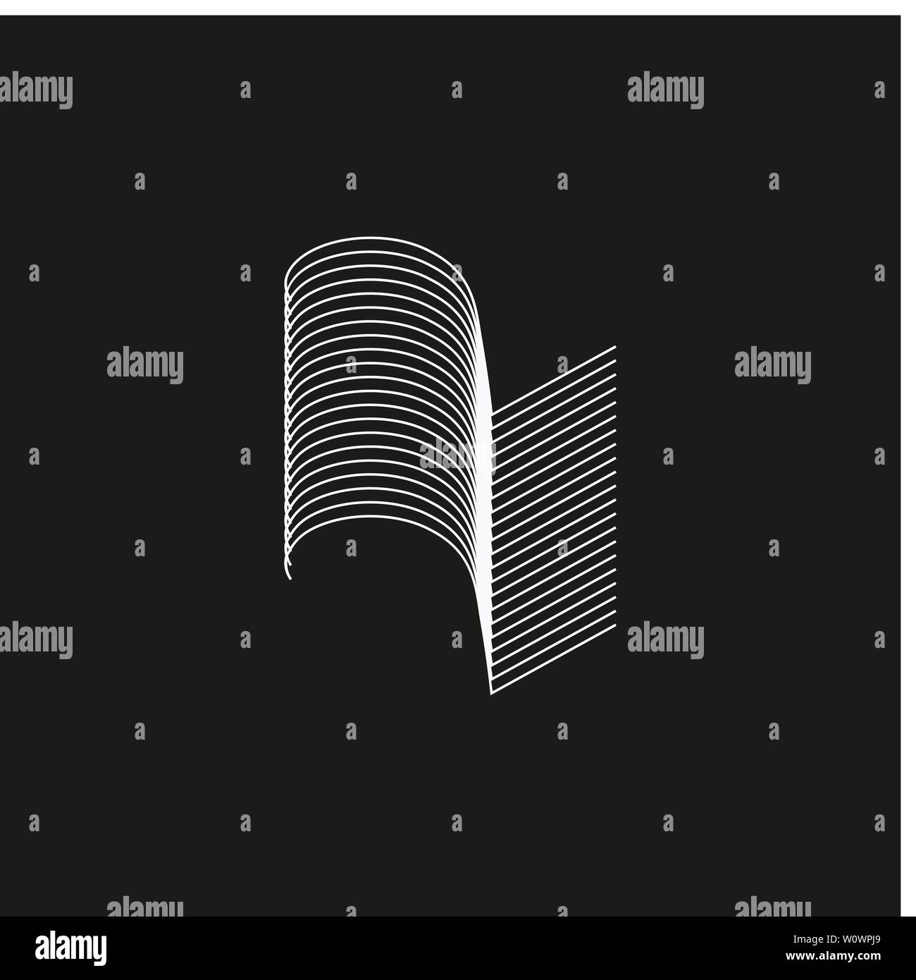 Isometric Geometric Font. Line blend style number 2. Typography design ...