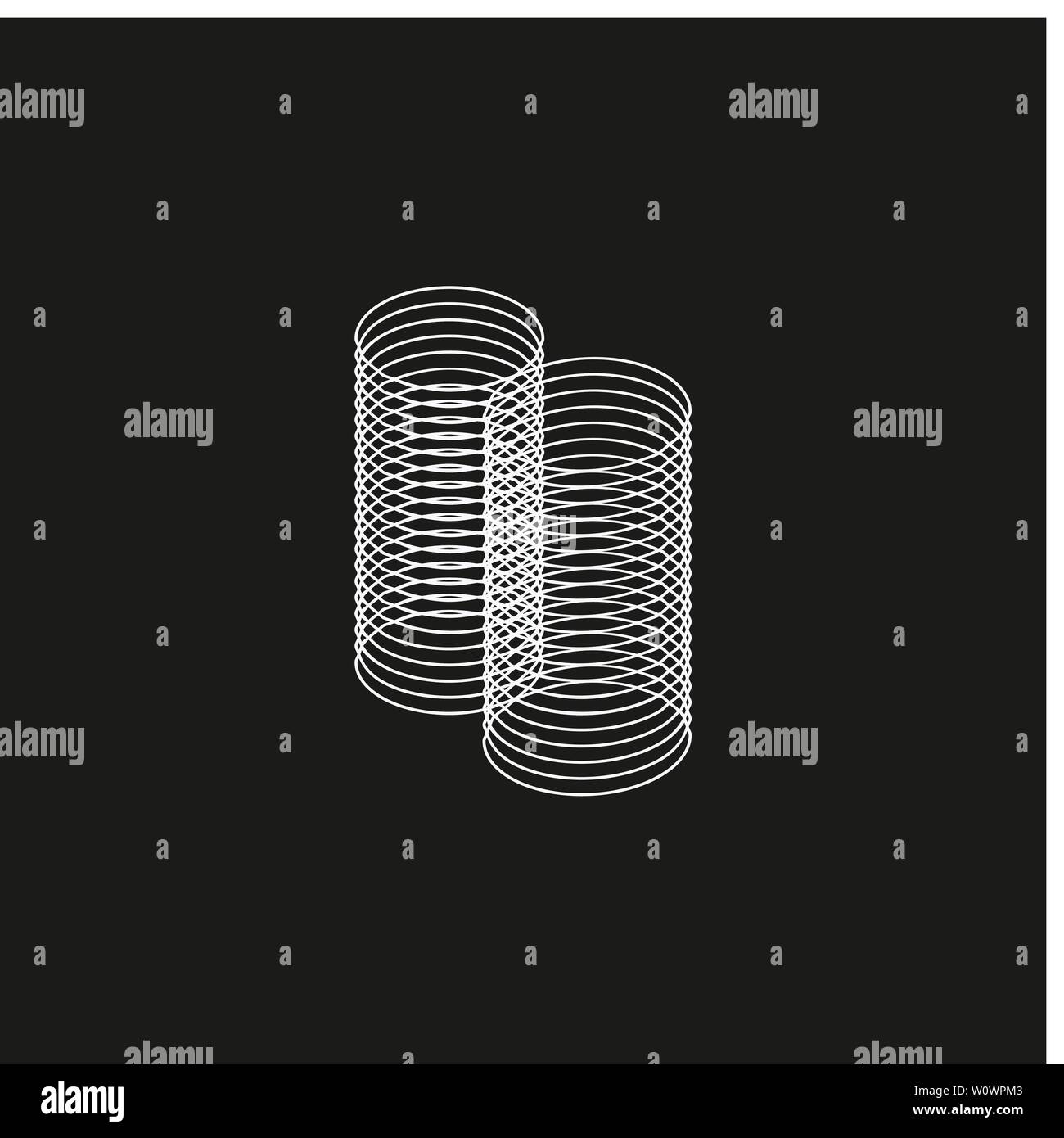 Isometric Geometric Font. Line blend style number 8. Typography design ...