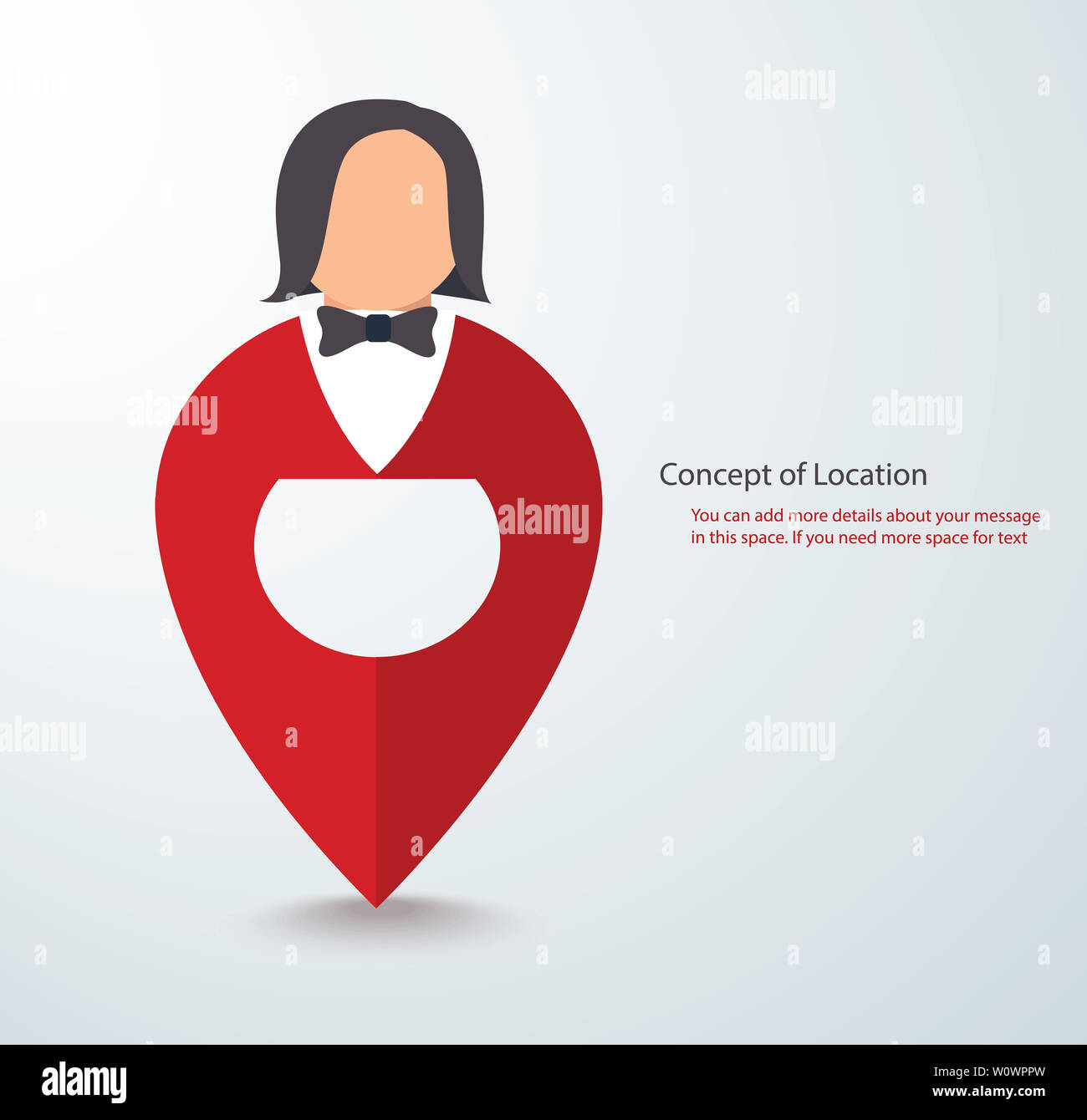 cartoon character icon of people on pin icon location symbol logo Stock ...