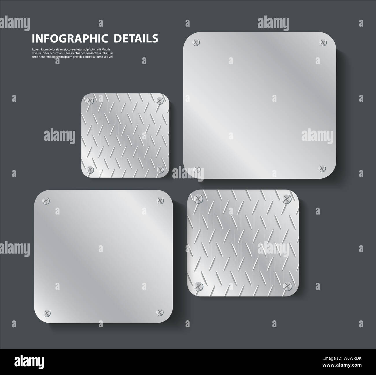 plate metal and space for write background Stock Photo - Alamy