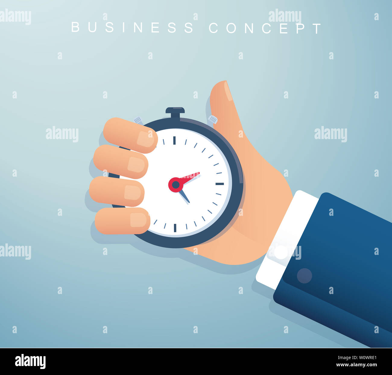 hand holding a stopwatch timer time management background Stock Photo ...