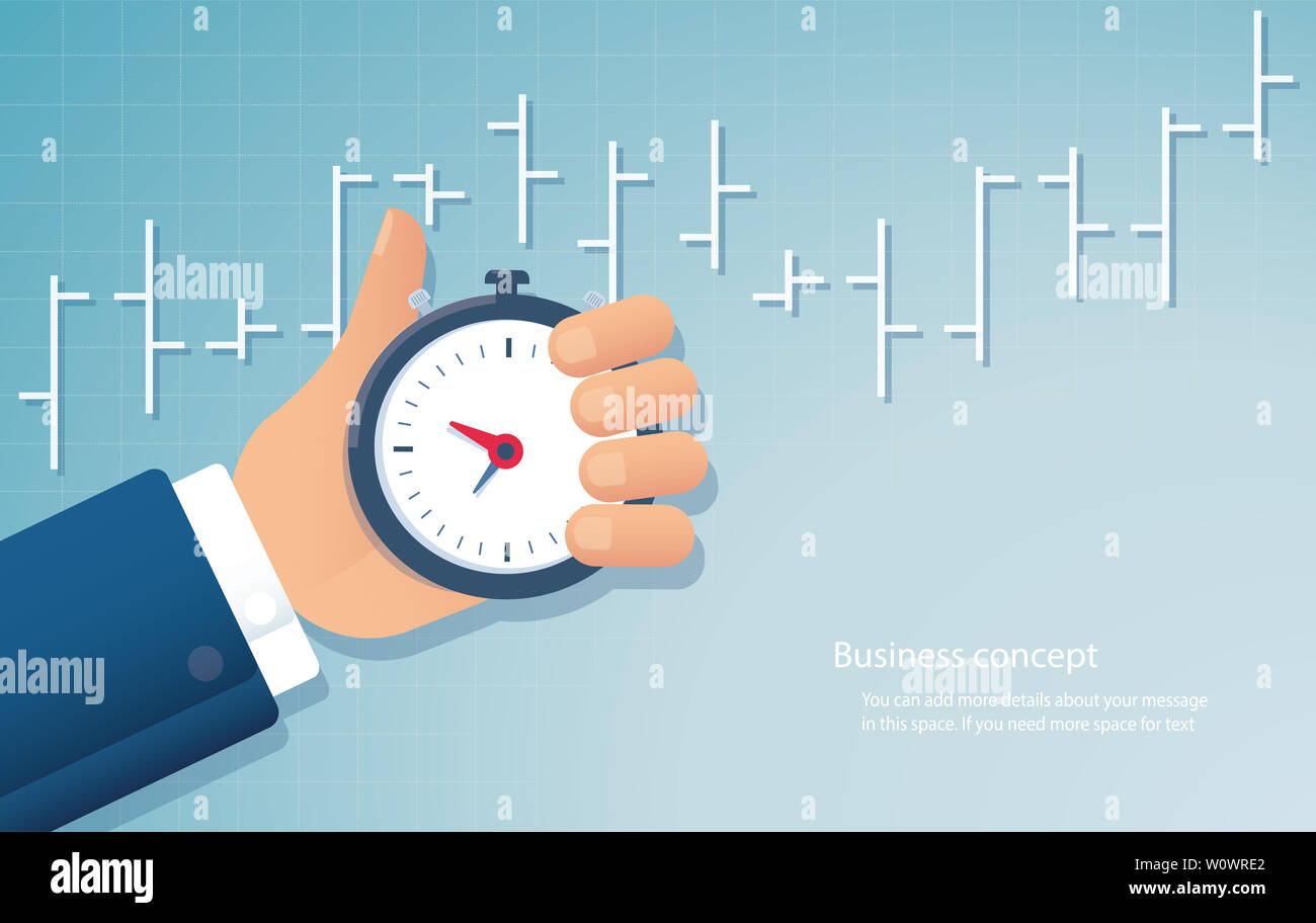 Hand Holding A Stopwatch Timer Time Management Background Stock Photo