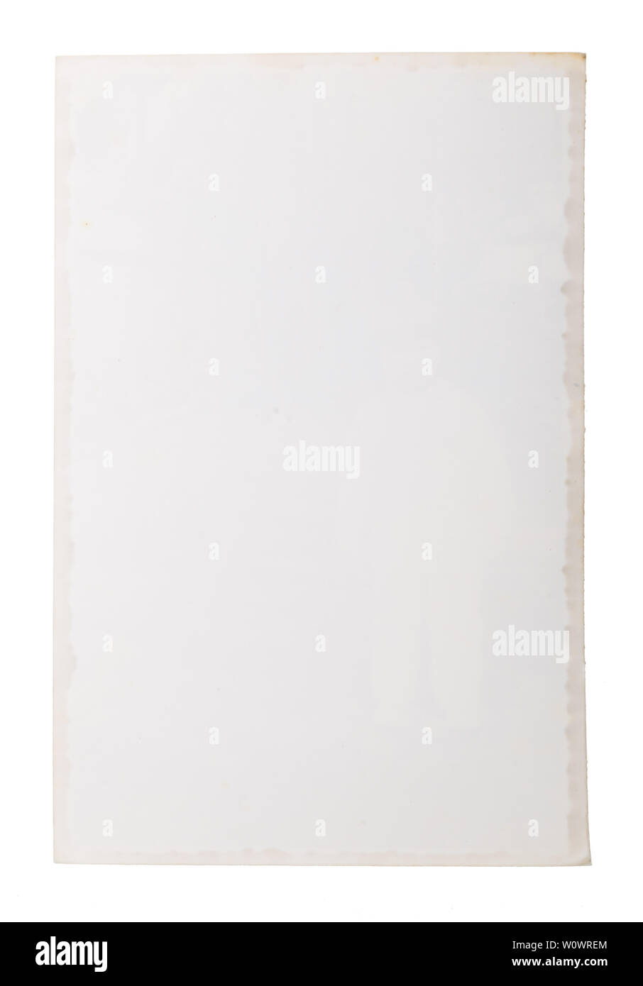 Old paper on white background Stock Photo - Alamy