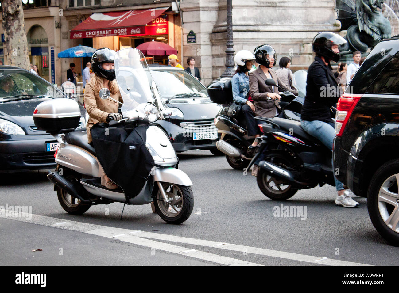 Street Life in the City, France Stock Photo - Alamy