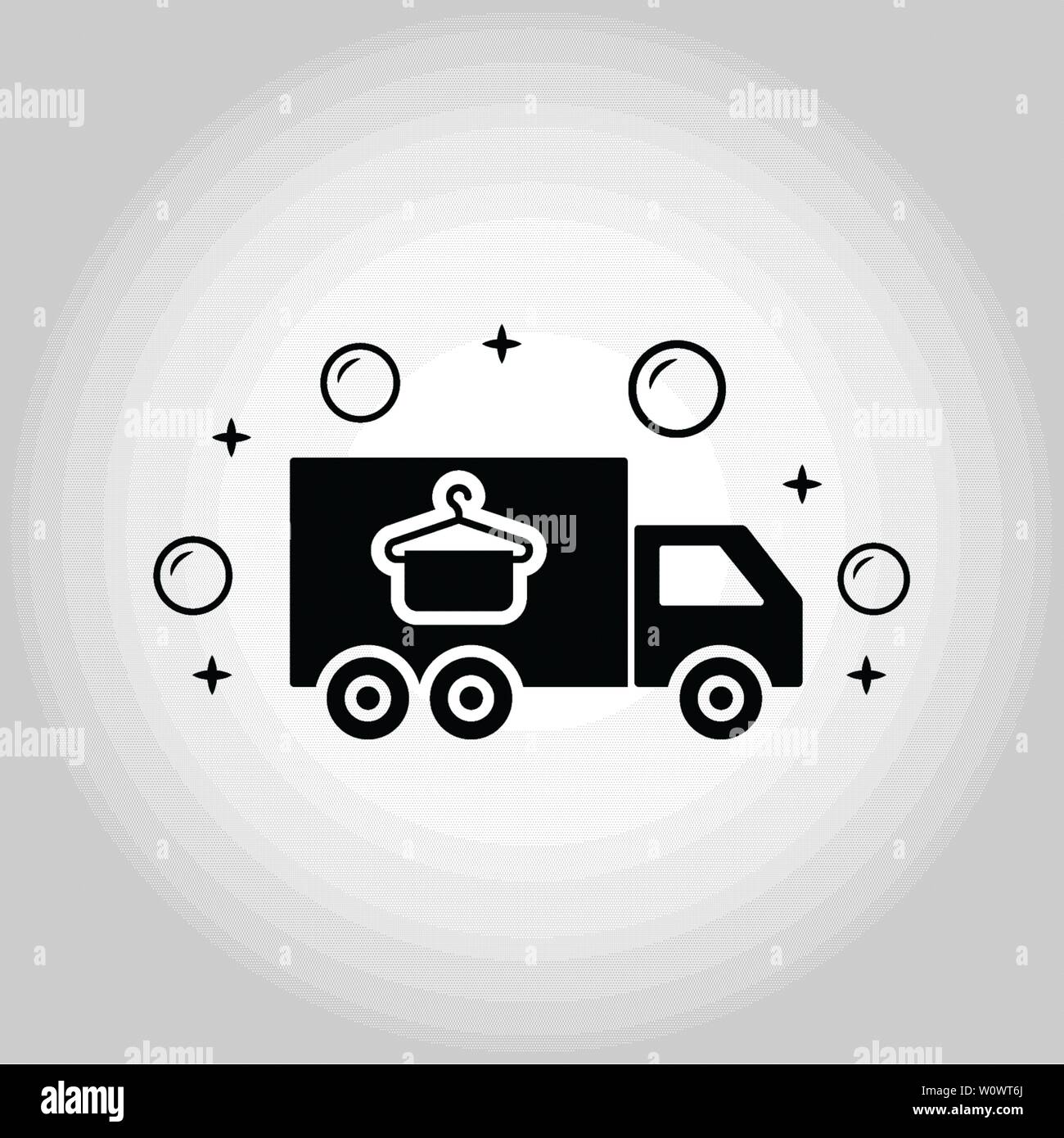Collection of garbage from shipping Stock Vector Images - Alamy