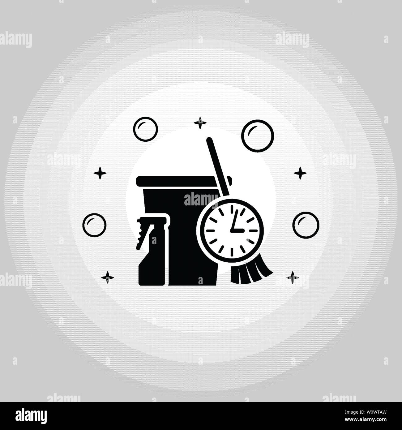 Express Cleaning icon. Monochrome style design from cleaning icons ...