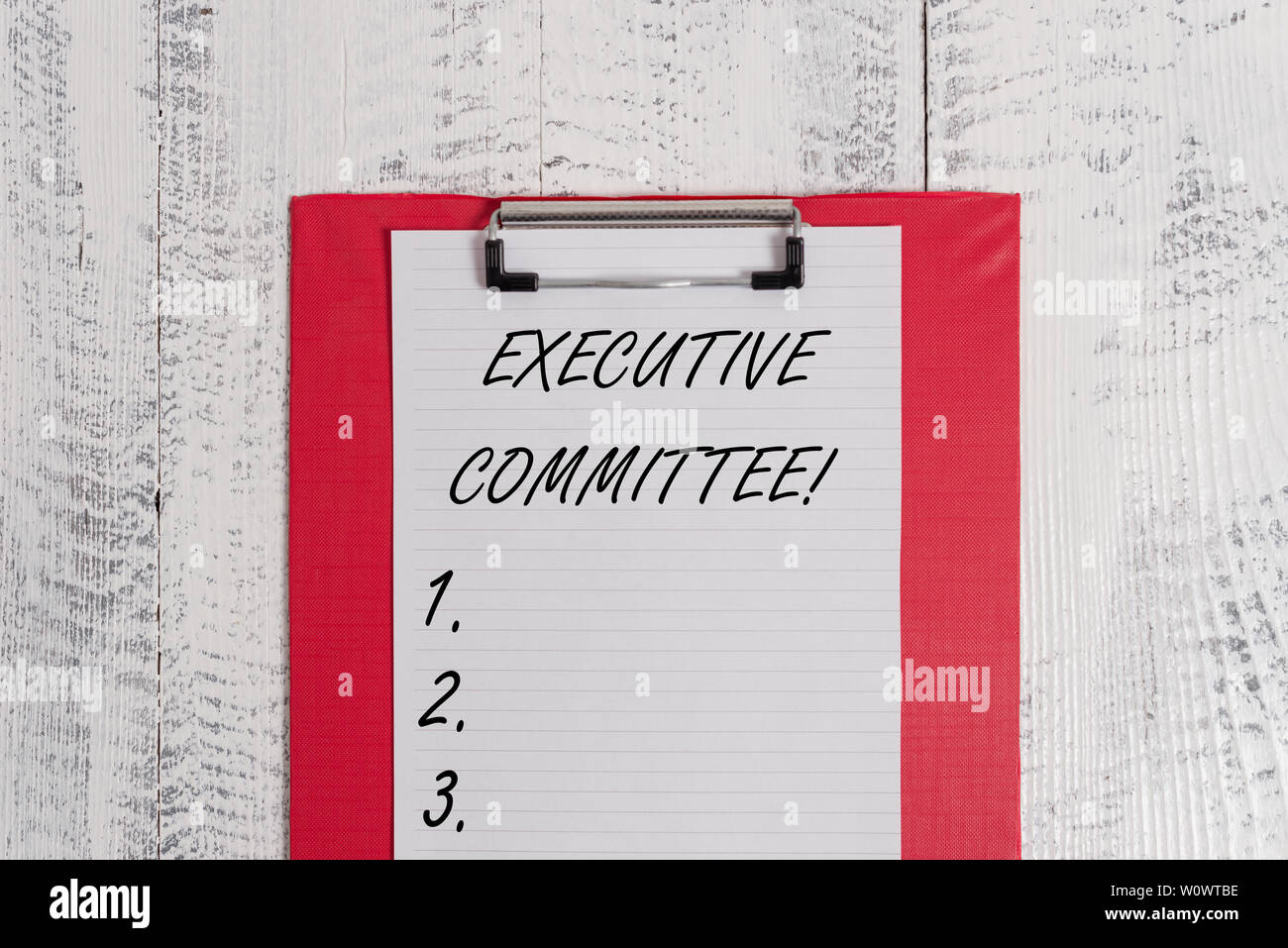 Text sign showing Executive Committee. Business photo text Group of ...