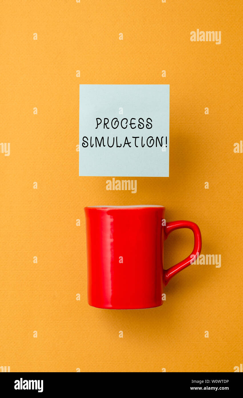 Conceptual hand writing showing Process Simulation. Concept meaning ...