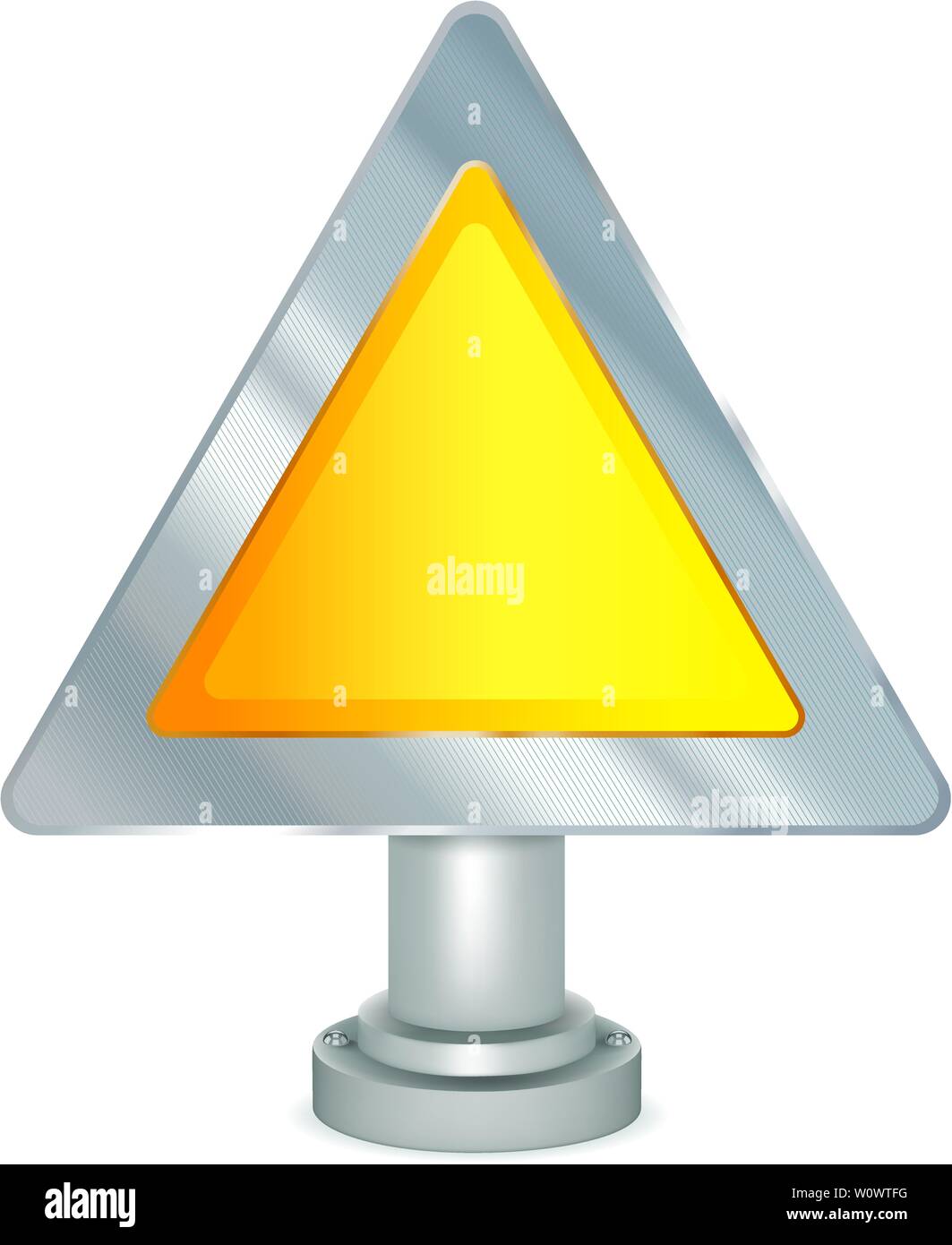 Warning sign blank Stock Vector Images - Alamy