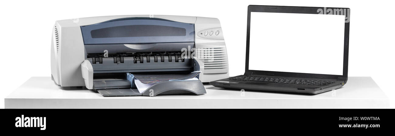 office desktop printer Stock Photo - Alamy