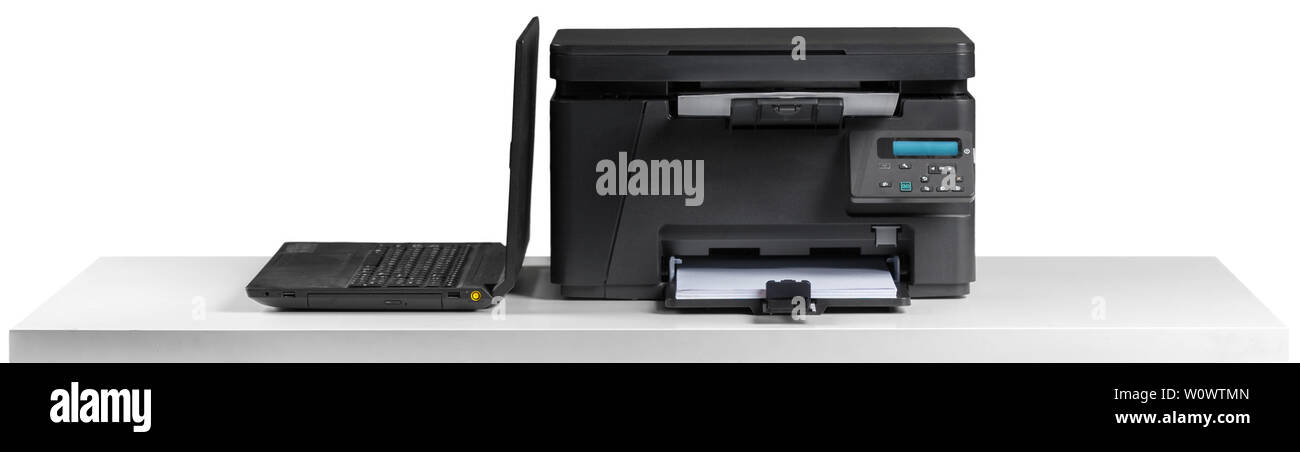 office desktop printer Stock Photo - Alamy