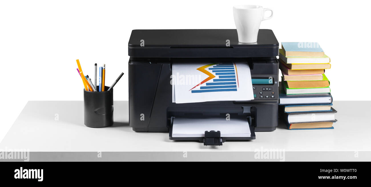 office desktop printer Stock Photo - Alamy