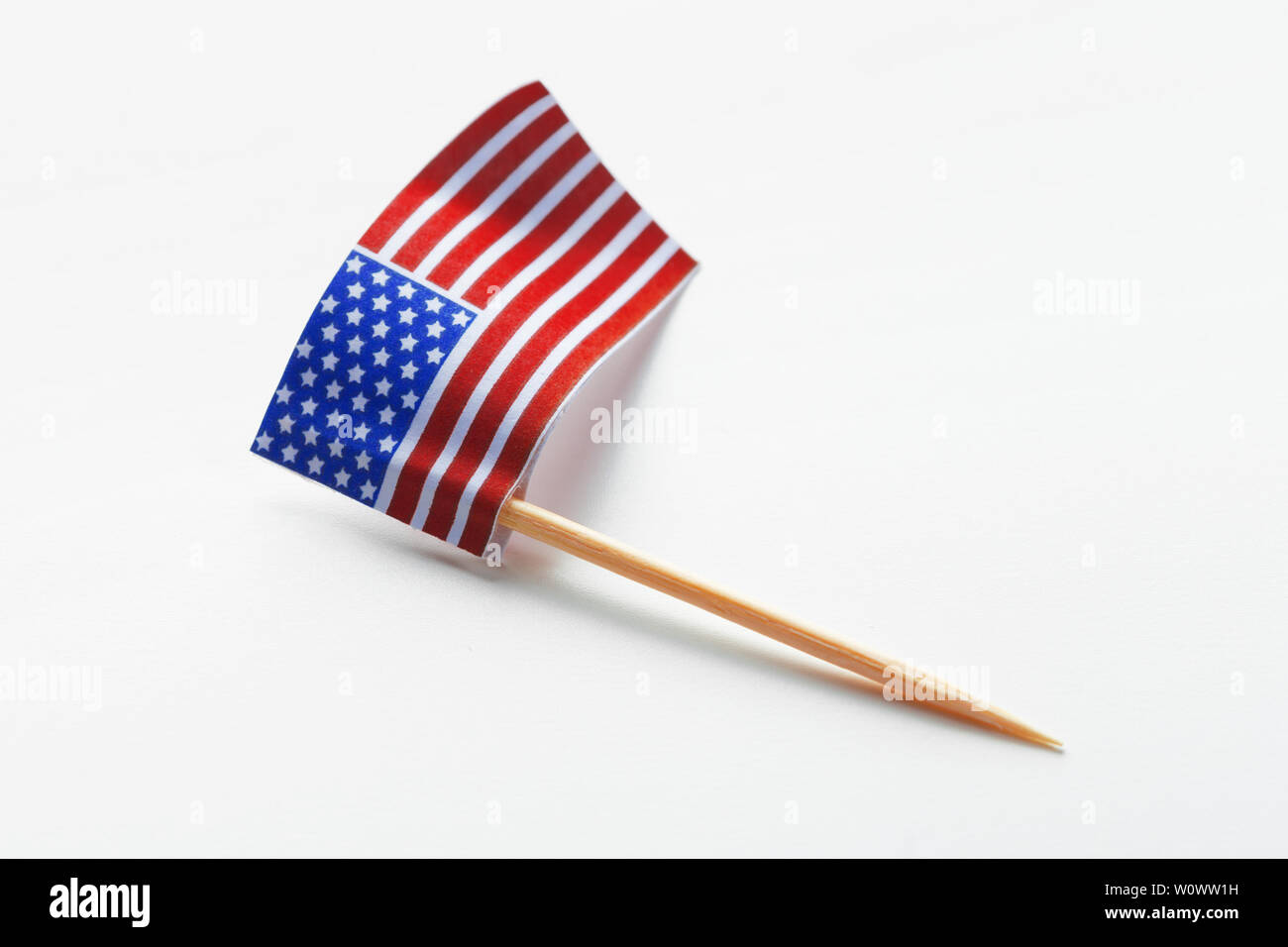 American flag isolated on white Stock Photo - Alamy