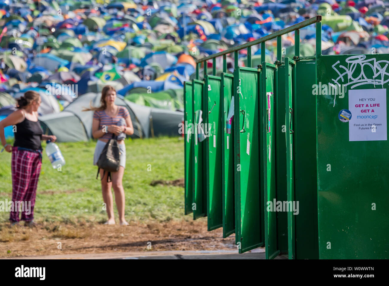 Glastonbury festival toilets 2019 hi-res stock photography and images ...