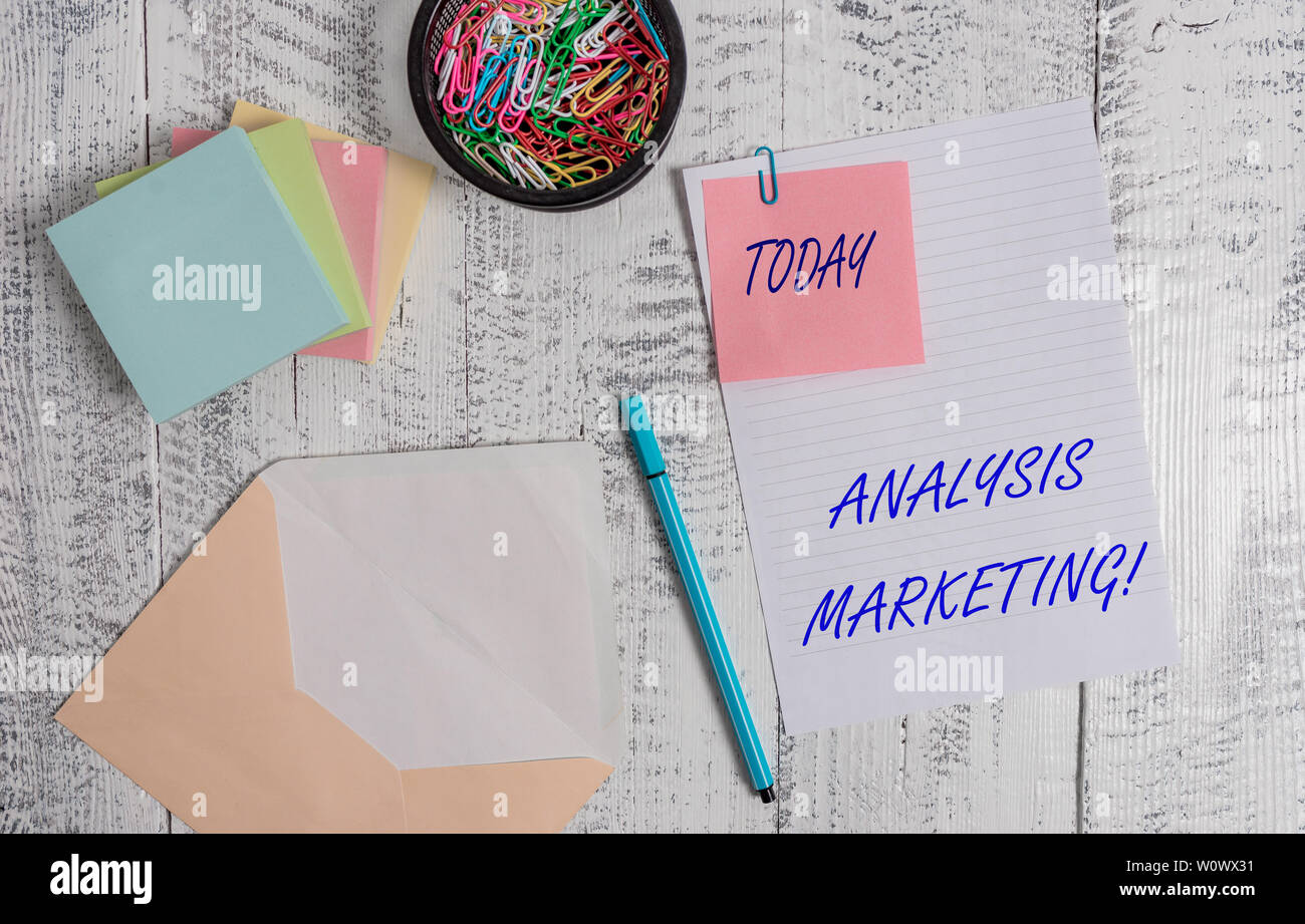 Handwriting text writing Analysis Marketing. Conceptual photo ...