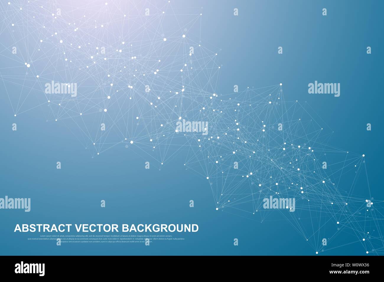 Big data visualization. Social network or business analytics ...