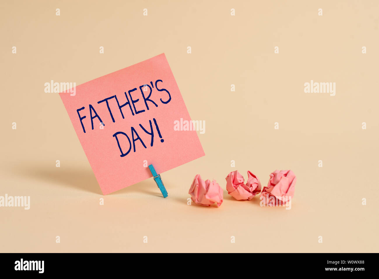 Handwriting text Father S Day. Conceptual photo day of year where ...