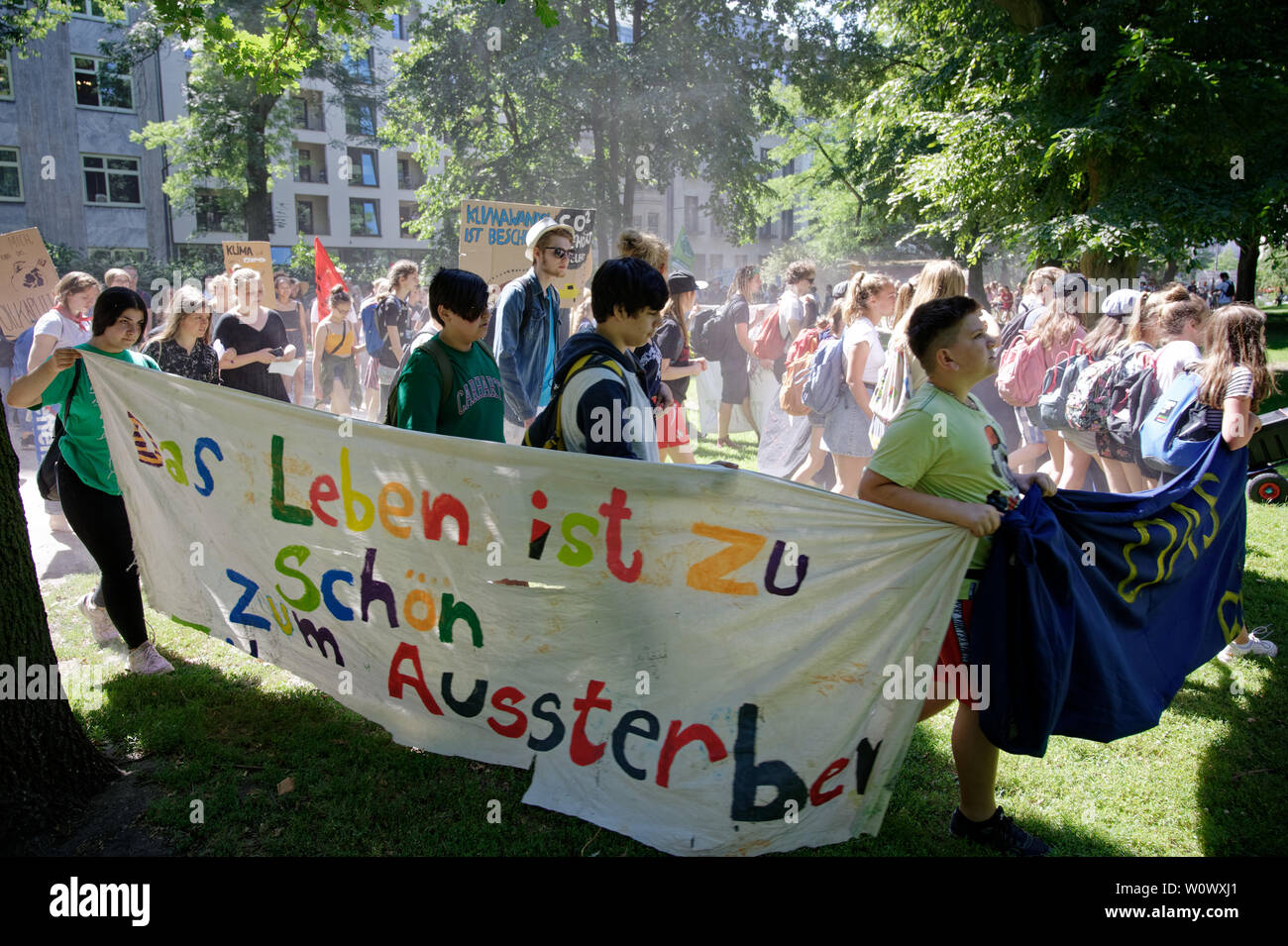 Aachen, Germany. 28th June, 2019. Several hundred participants of the ...