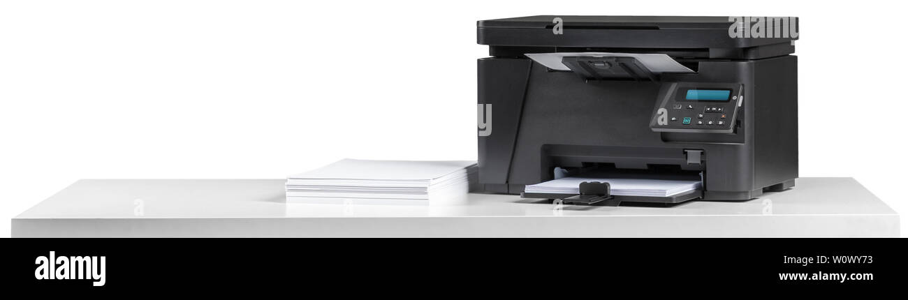 office desktop printer Stock Photo - Alamy