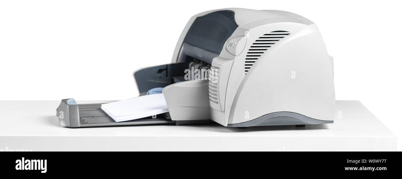 office desktop printer Stock Photo - Alamy