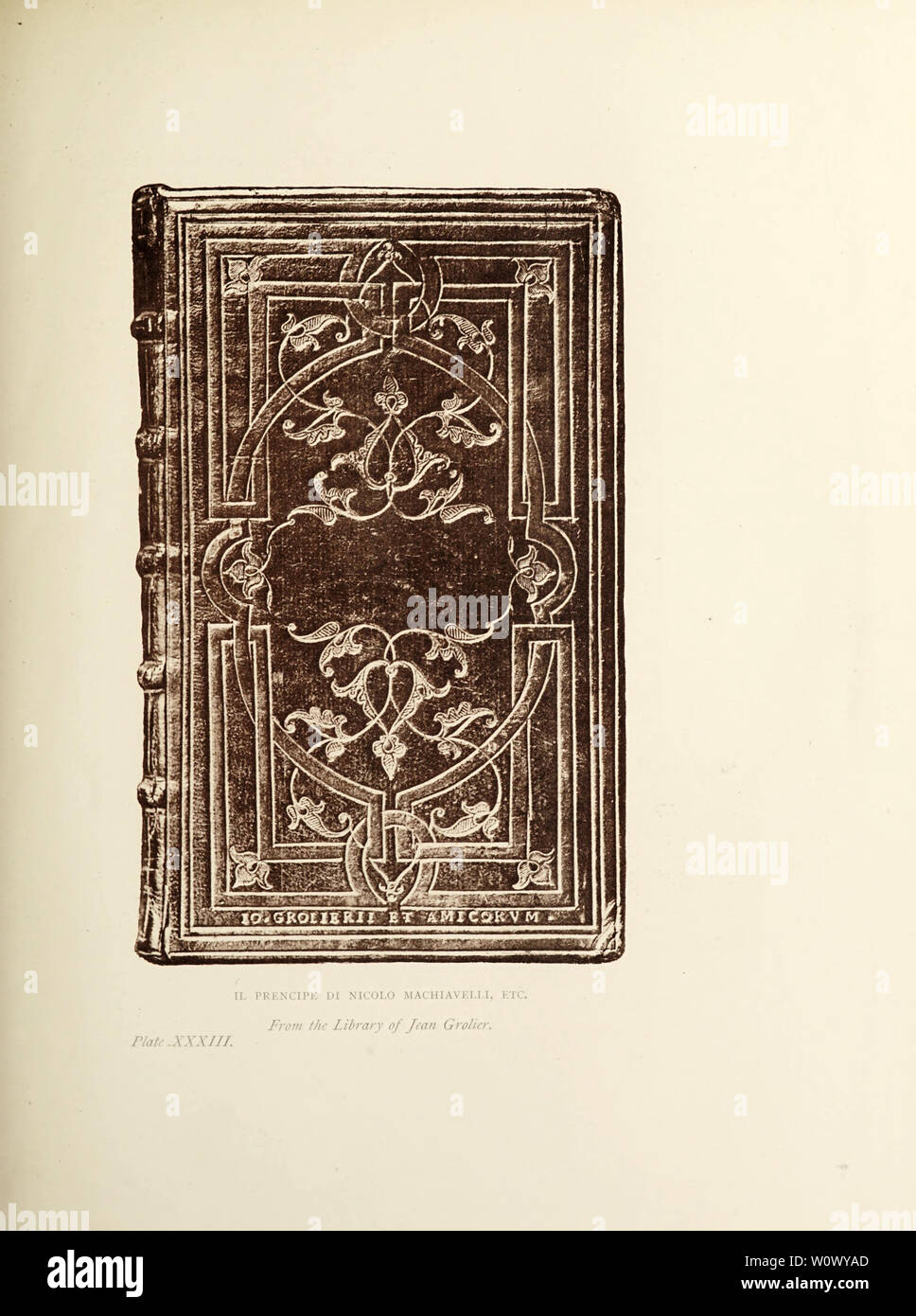 Bookbinding illustration. Retro and old image Stock Photo - Alamy