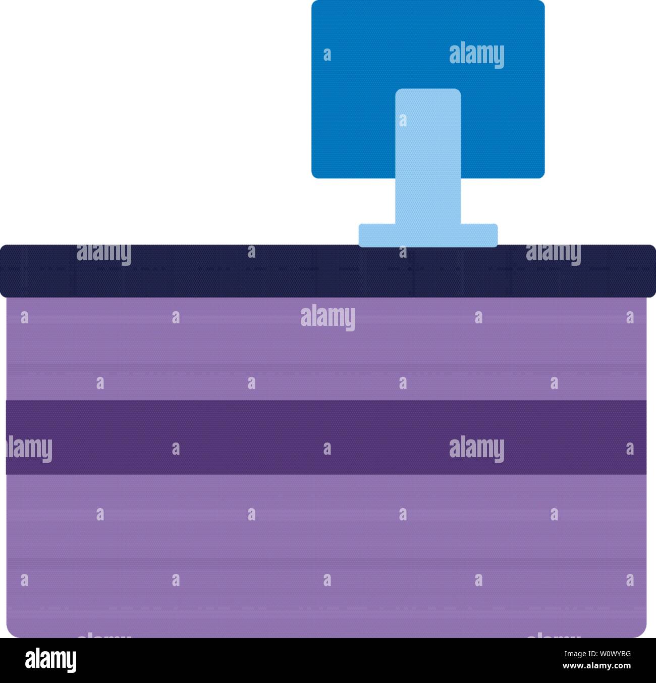 counter bar computer store on white background Stock Vector Image & Art ...