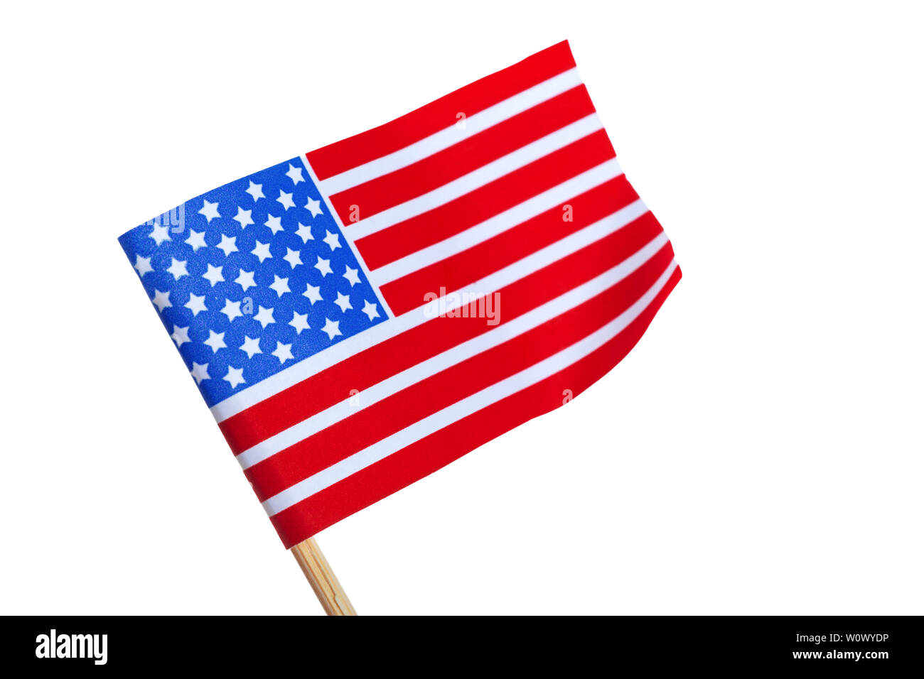 American flag isolated on white Stock Photo - Alamy