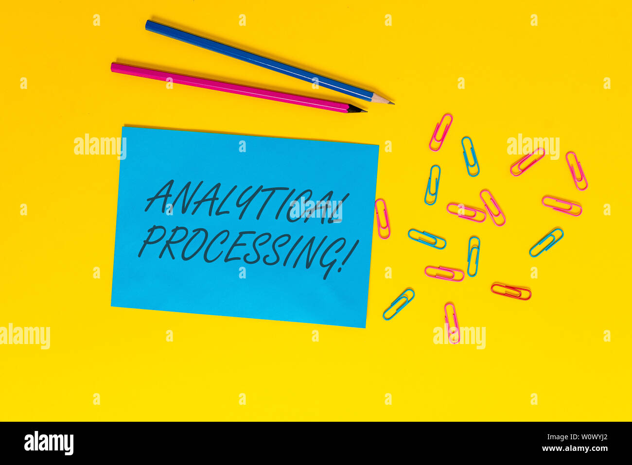 Writing note showing Analytical Processing. Business concept for easily View Write Reports Data ...