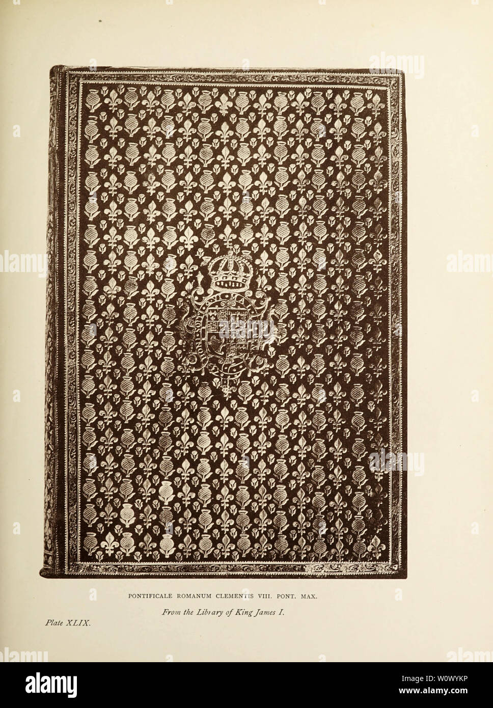 Bookbinding illustration. Retro and old image Stock Photo - Alamy